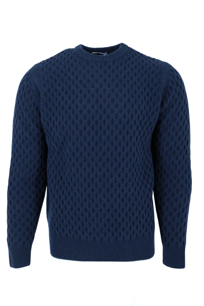 BLUE WOOL SWEATER (37960) - Vousten Jeans